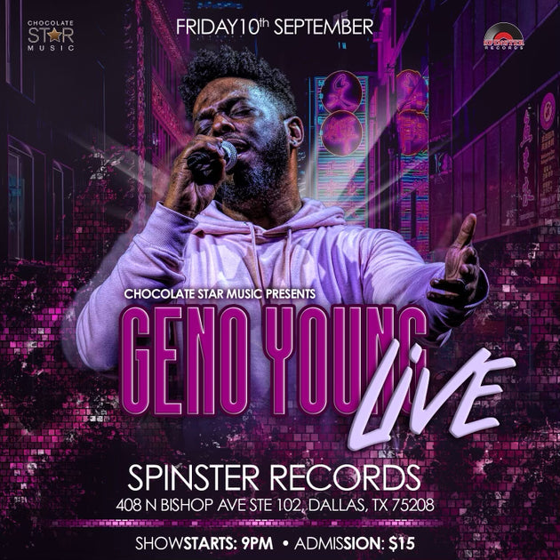 September 10th: Geno Young Live – Spinster Records
